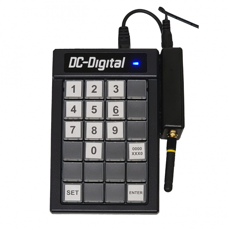 (DC-805-W-SIG) 8 Inch 5 Digit LED Digital, Wireless Remote Keypad ...