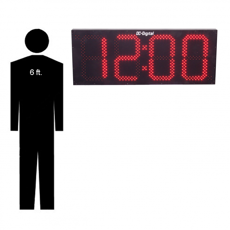 (DC-150S-IN) 15.0 Inch LED, Push-Button Controlled, Wall Mount, Time of ...