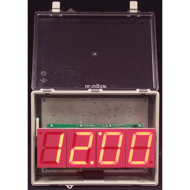 (DC-40N-WIFI-NEMA) WIFI Network Sync., Digital Clock, 4 Inch Digits ...