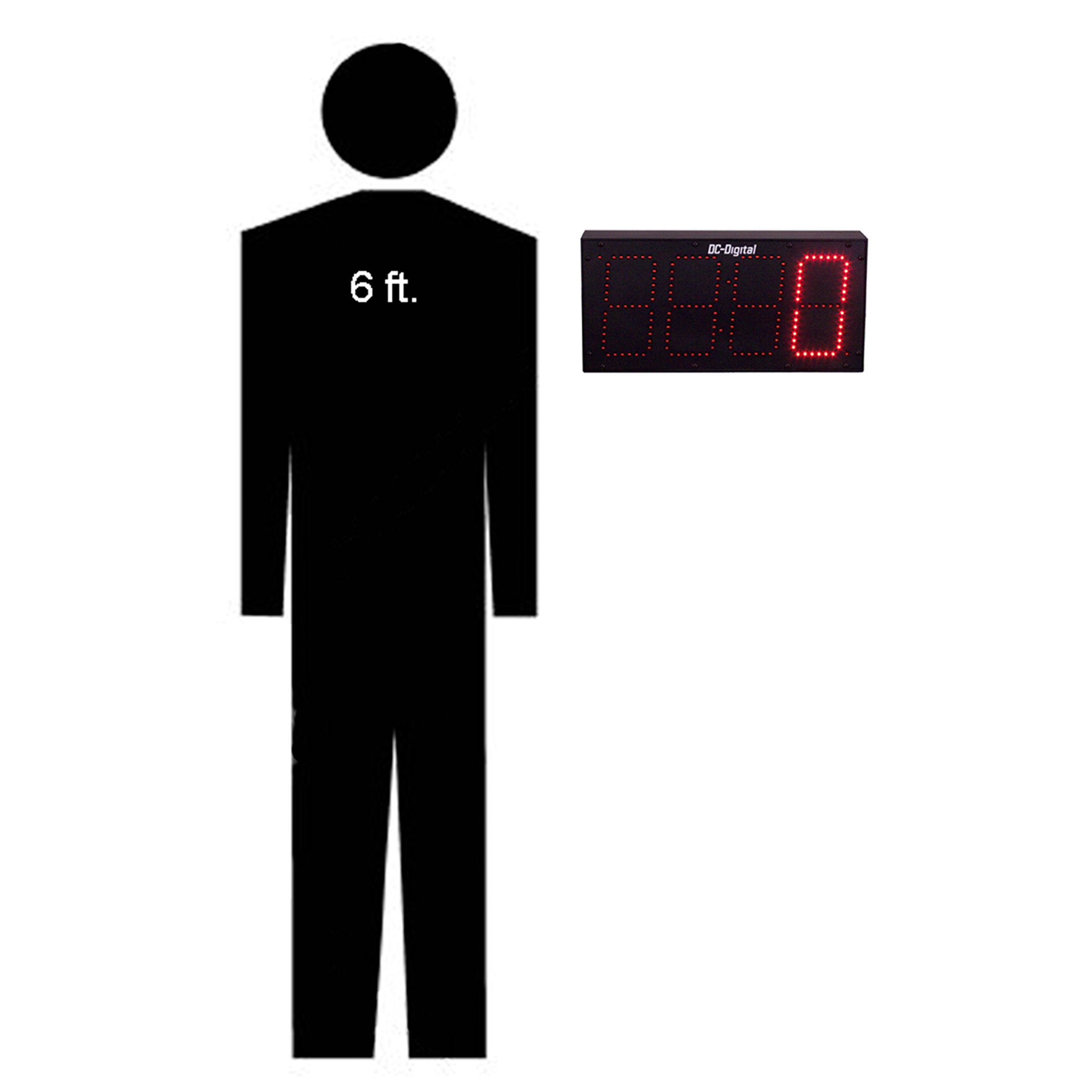 (DC-60-Static-Key-In) 6.0 Inch LED Digital, Wired Remote Keypad ...