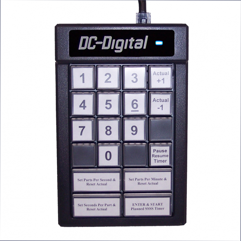 (DC-25C-2-EFF-KEY-PACE) 2.3 Inch LED Digital Production Pace Efficiency ...
