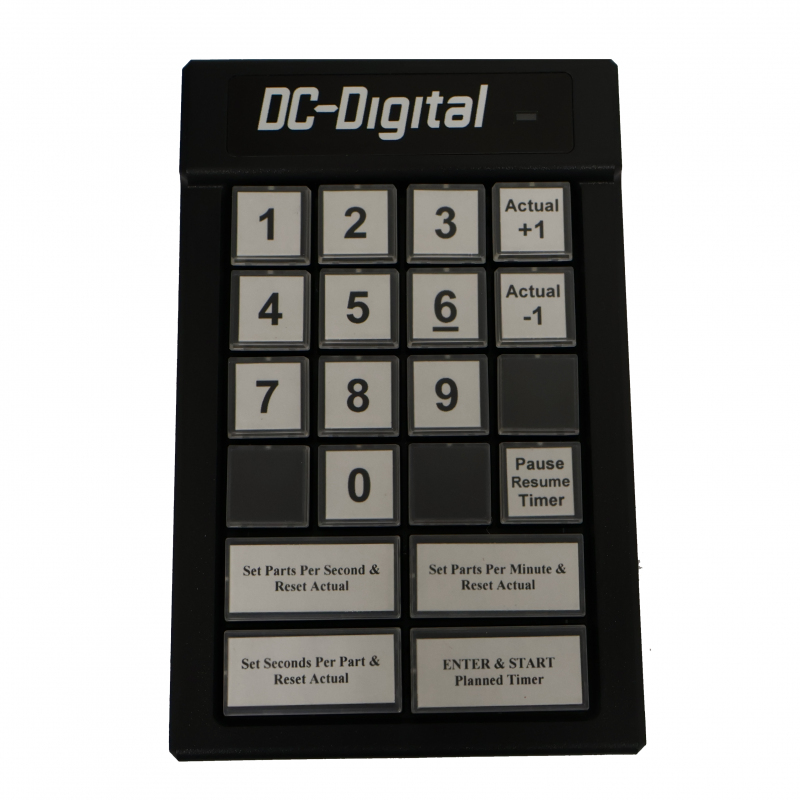 (DC-406C-2-EFF-KEY-PACE) (6) Digit, 4 Inch LED Digital Production Pace ...