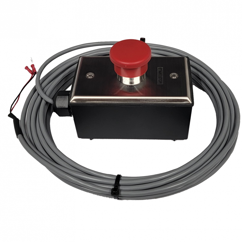 (SW-1-HD-RED-STAINLESS) 1-Heavy Duty Momentary Actuation 40mm Palm ...