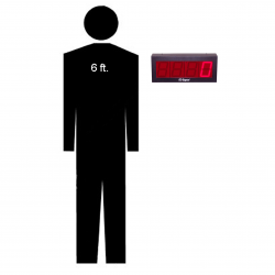 (DC-406-Static-Key) 6 Digit, 4.0 Inch LED Digital, Wired Remote Keypad ...