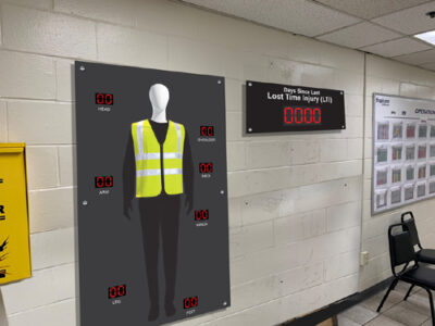 Custom Safety Days Counter Displays for Tropicana, Custom made for ...