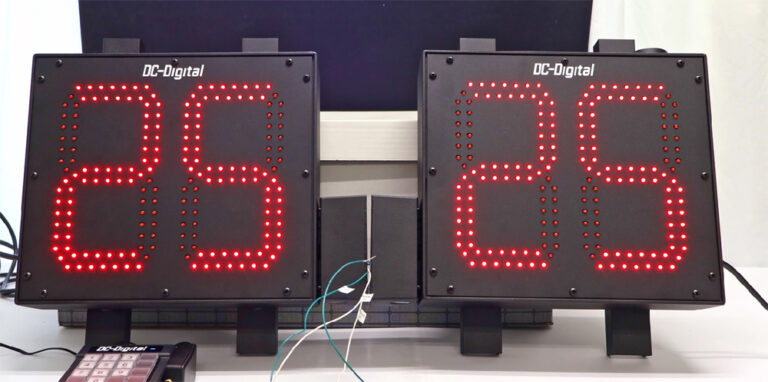 Large, Indoor Static Numbers Display w/ Keypad Number Input for Metal ...