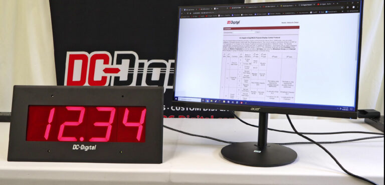 Webpage Controlled, Flushed Network Clock, Timer & Static Display for ...