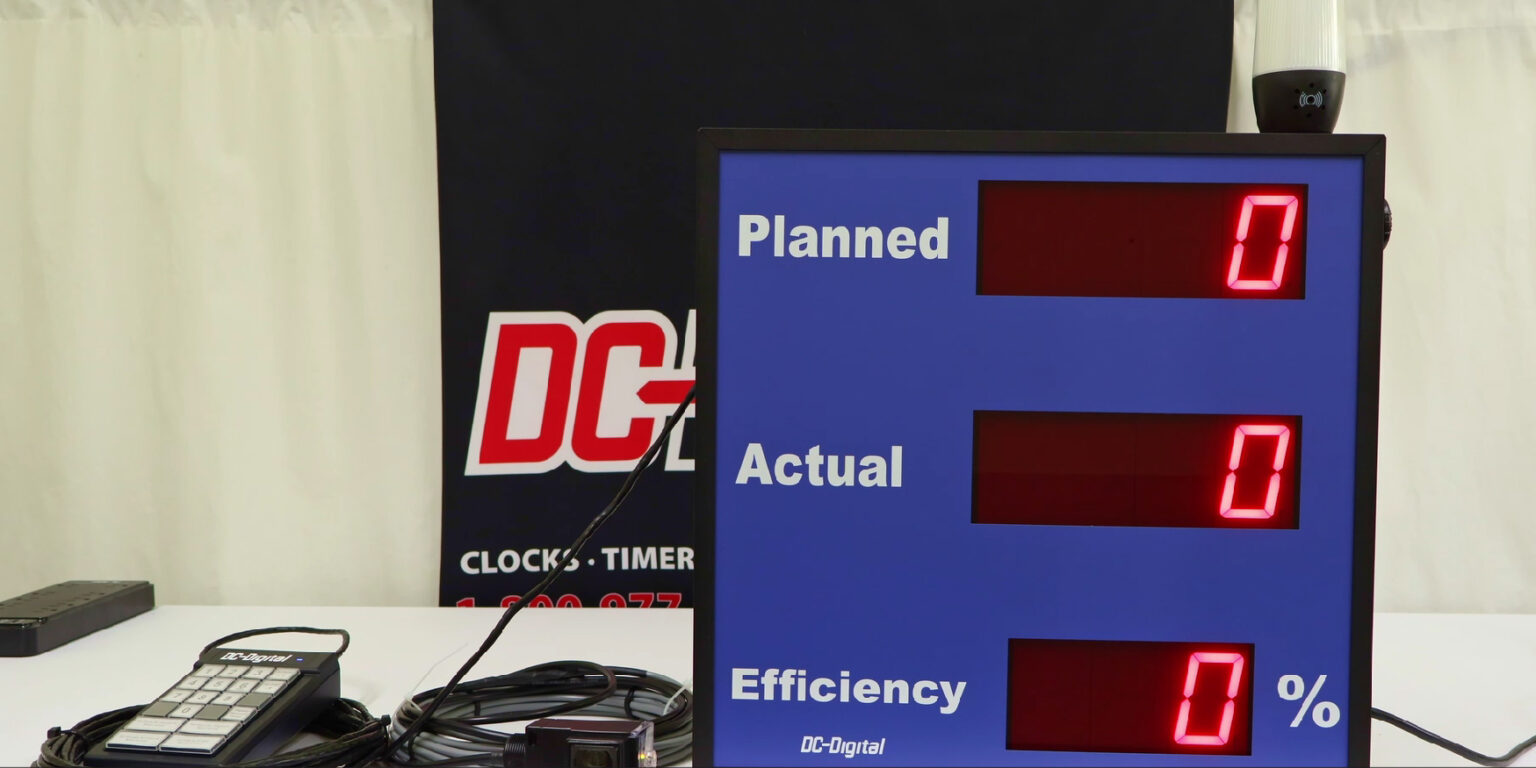 Factory Production Counter Emits Count Tone, Andon Light and Calculates ...