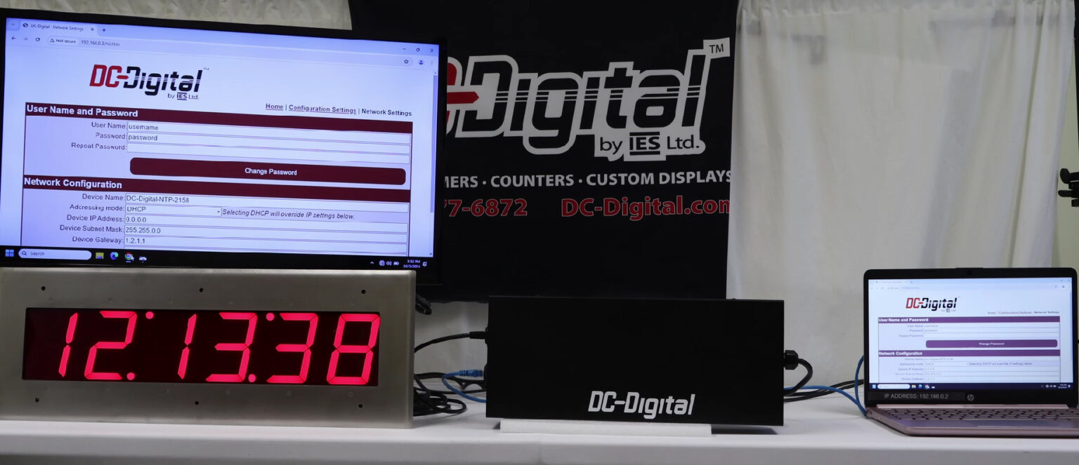 Network IP Setup Clock Configuration Kit for Cleanrooms & Manufacturing ...