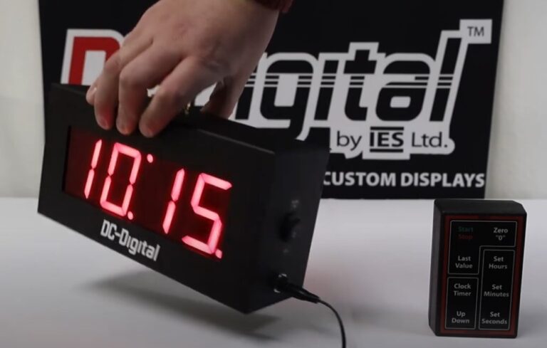 2-Sided Viewing multi-function wireless LED timer for guest public ...